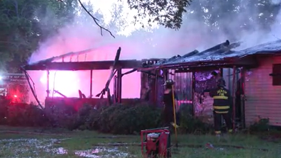 Family escapes burning home in south Jackson