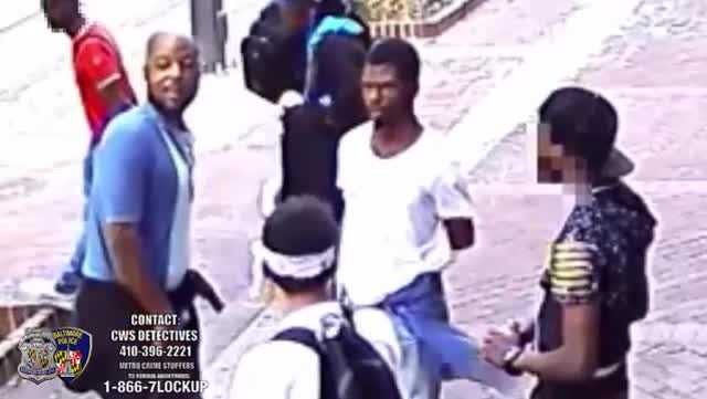 Video shows man sought in shooting on Howard Street