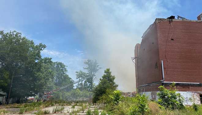 Anderson County: Fire at old mill sends black smoke rising