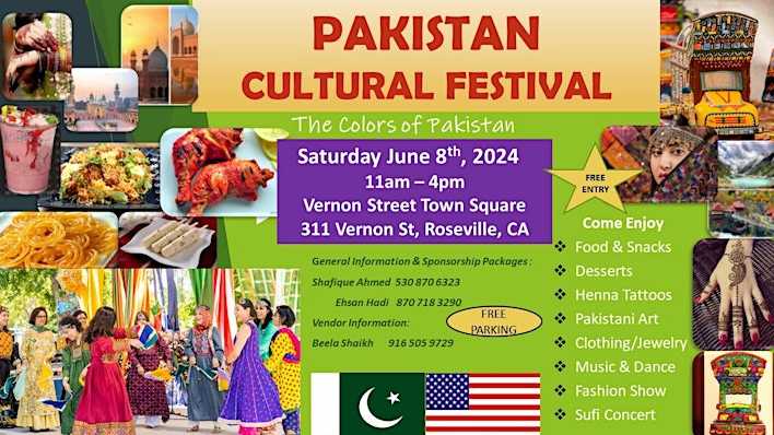 2024 Pakistan Cultural Festival this Saturday in Roseville