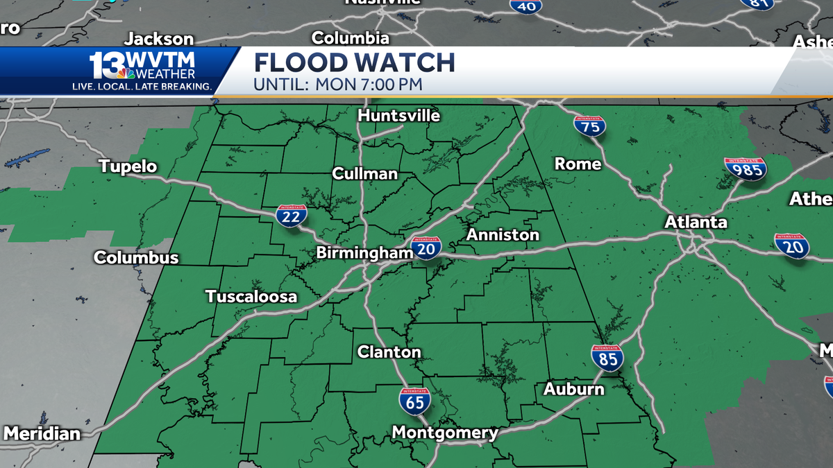 Alabama forecast: Impact Weather Sunday night