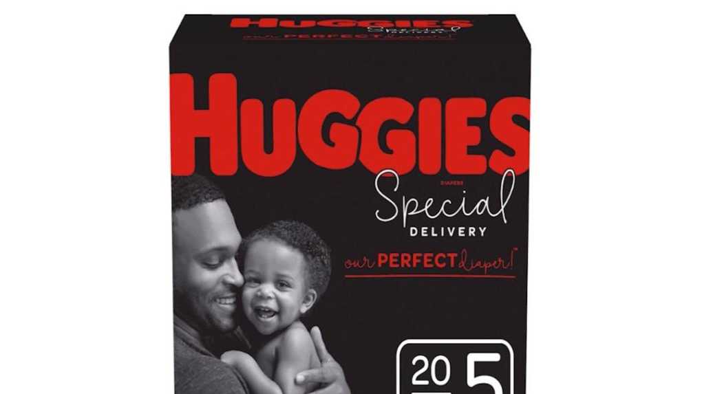 Huggies features dads on diaper box for first time