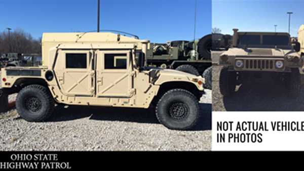 Ohio National Guard Humvee swiped from armory