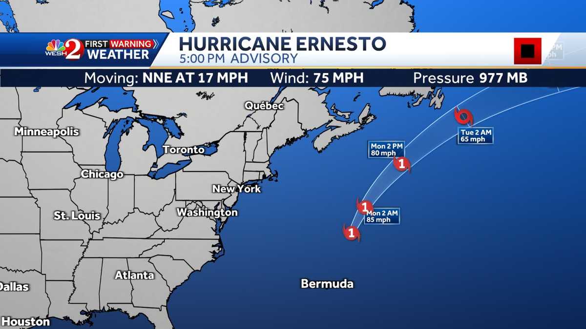 Tropical Storm Ernesto maps, paths, spaghetti models