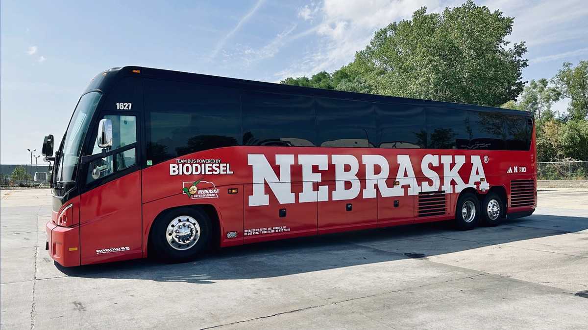Husker Athletics team buses now powered by biodiesel