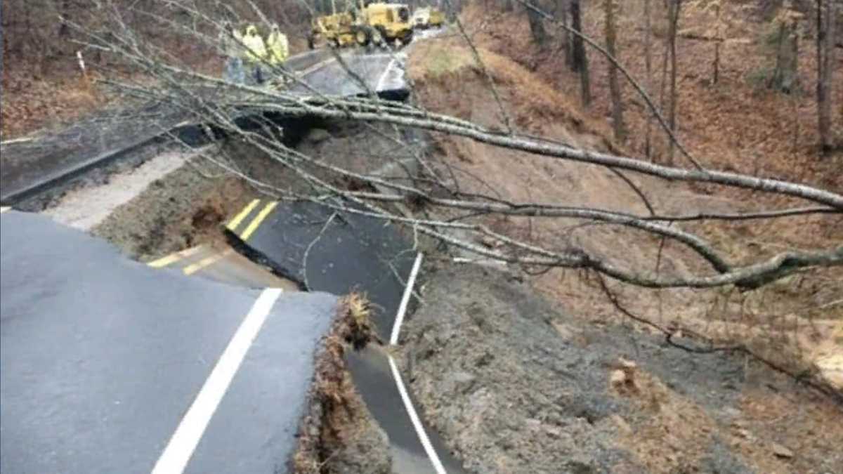 Crews start work on NC-89 in Stokes County after collapsing during ...