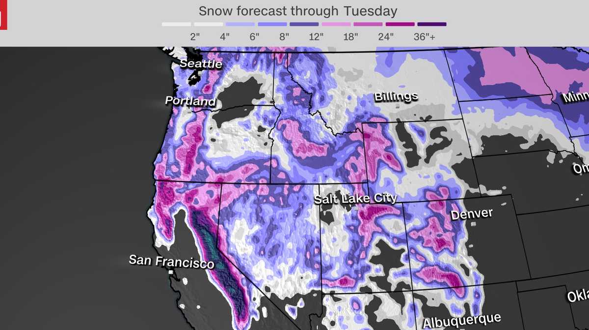 Christmas highs reach July levels in Texas and Oklahoma, while the West ...