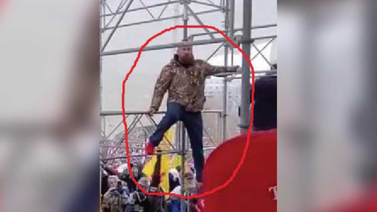 Capitol rioter who hit officer gets over 3 years in prison