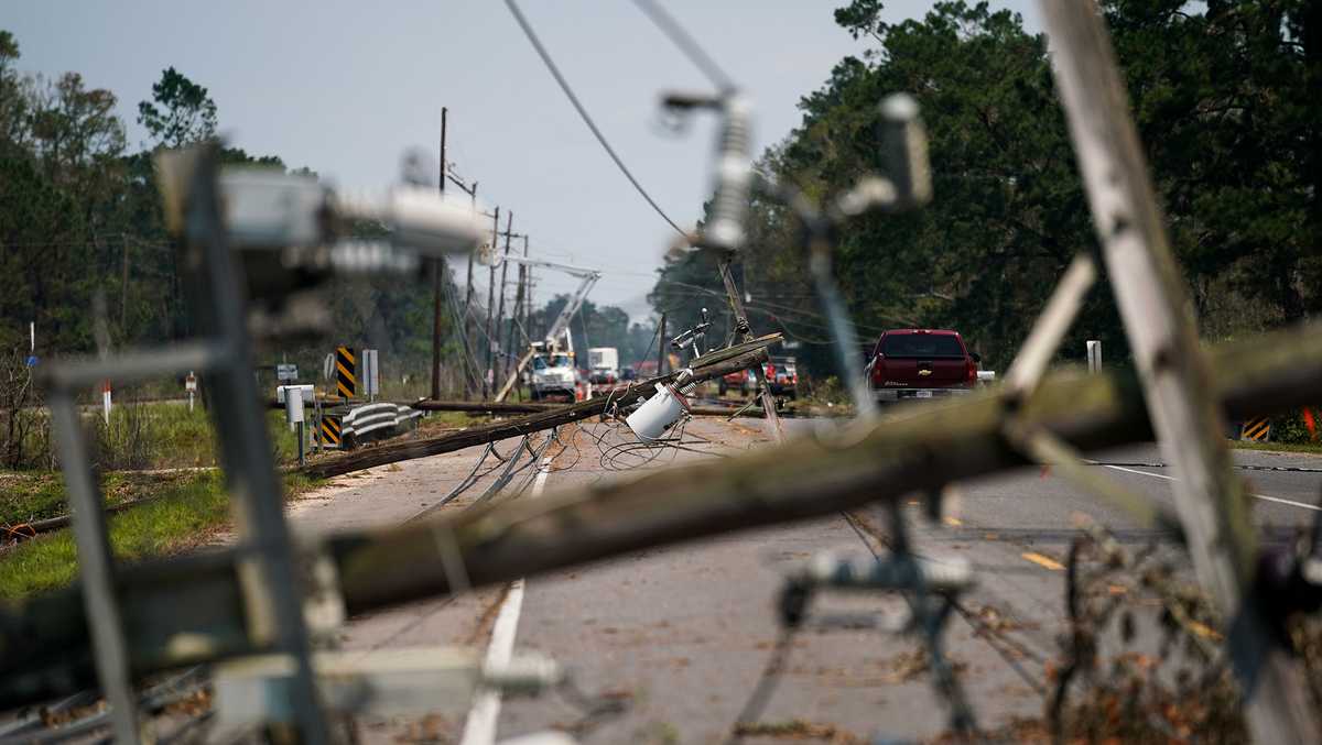 Ida took down more power poles than Katrina, Ike, Delta and Zeta ...