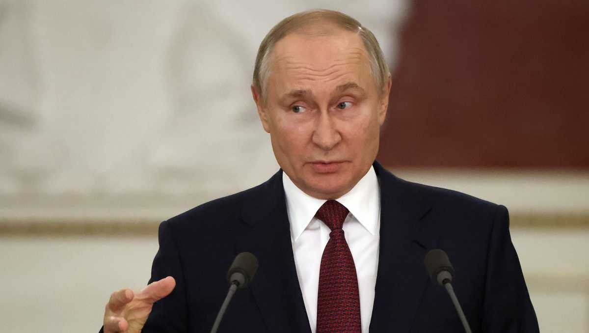 For first known time in public, Putin calls fighting in Ukraine a 'war'