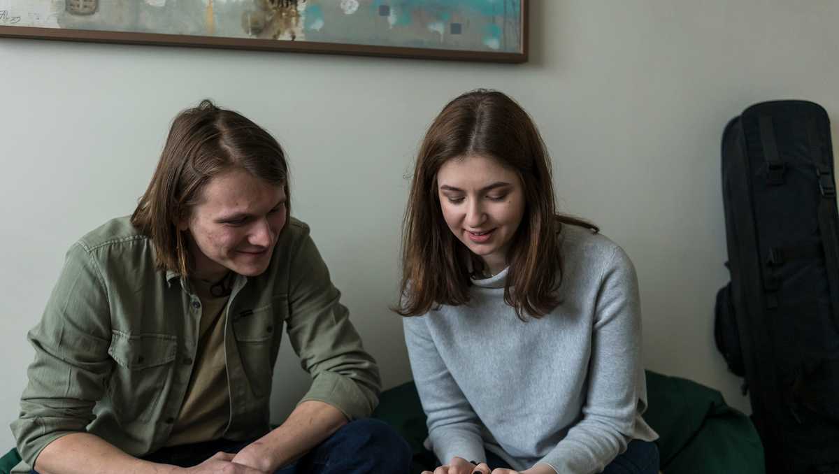 They got married the day Russia invaded. It's been the longest year of ...