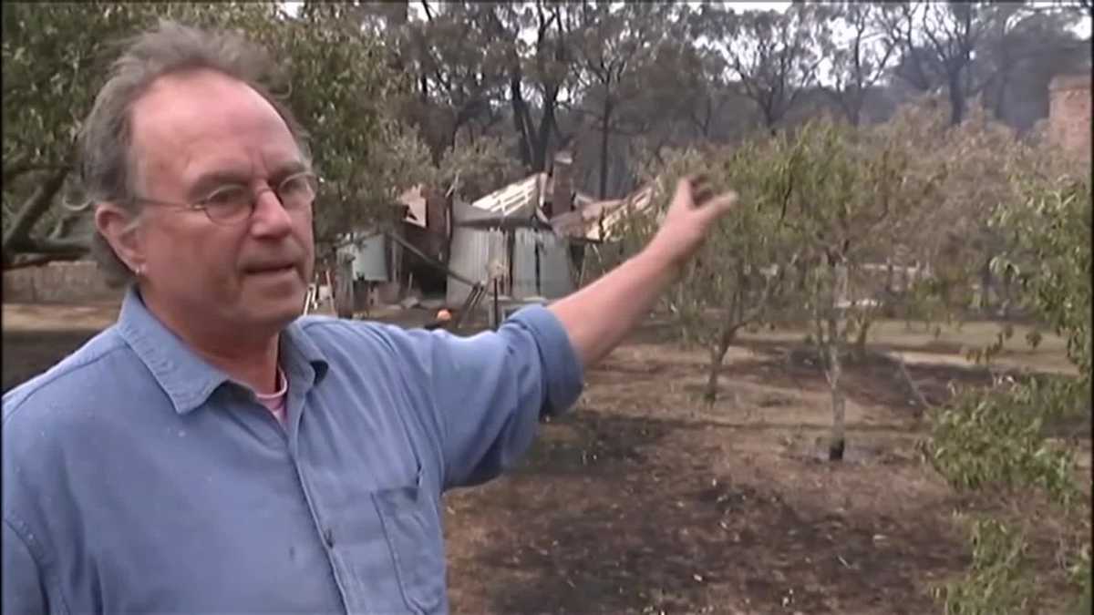 'I was terrified': Man survives bush fire by hiding in pottery kiln as ...