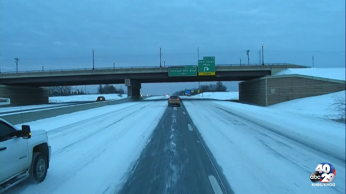 Interstate has passable lanes as many other roads remain covered in snow