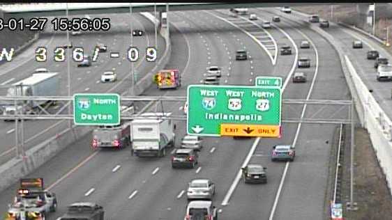 Crash cleared, all lanes reopen on north I-75 in Camp Washington