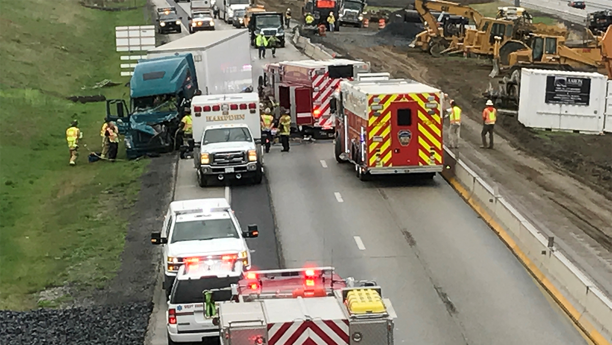 UPDATE - I-81 reopens after crash