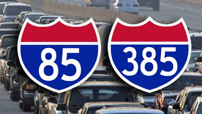 South Carolina: Repaving projects on I-385 and I-85