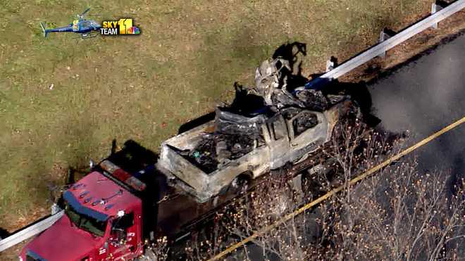 Fiery Fatal Crash Shuts Down I 95 In Harford County
