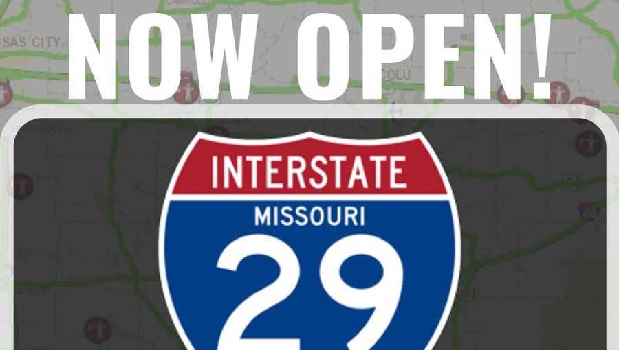 MoDOT: I-29 reopens north of St. Joseph