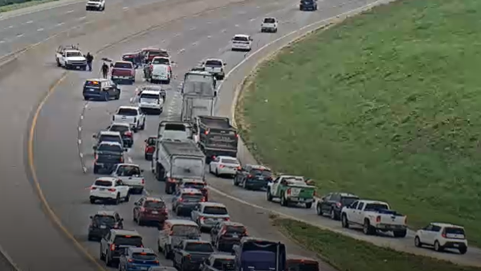 Get Ready Traffic: Crash on I-49 cleared, traffic flowing near Wagon ...