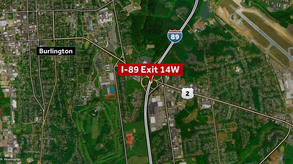 Police reopen left lane of I-89 North between exits 14 & 15