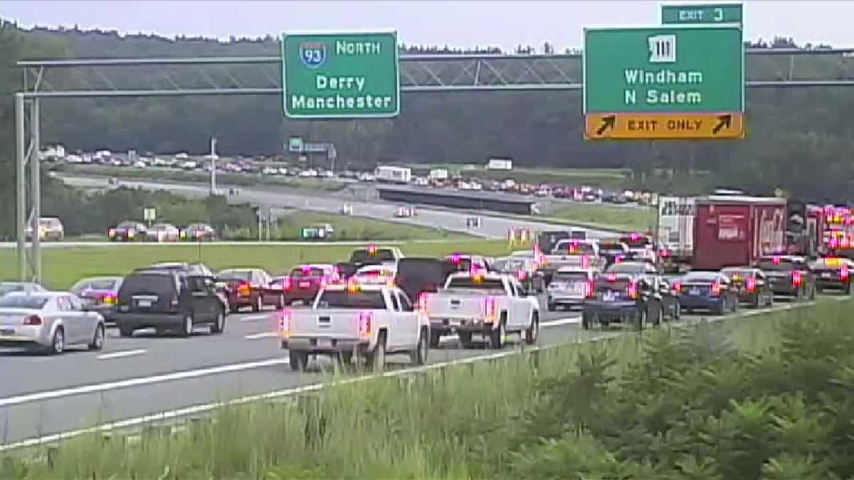 Crash causes significant traffic delays on I-93 North in Windham