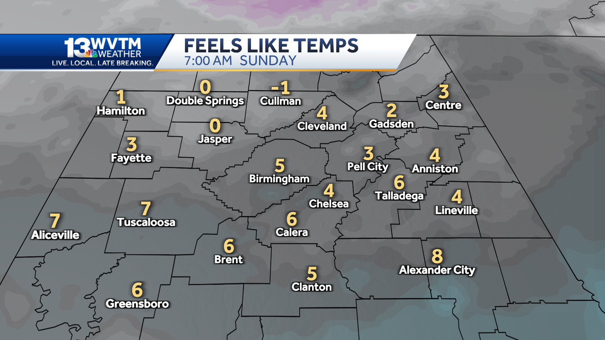 Icy roads in North Alabama, Brutal cold this weekend, rain ahead
