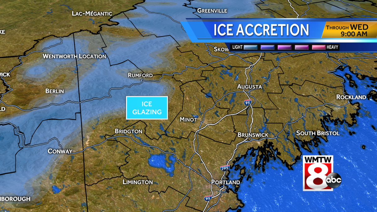 Freezing rain advisory issued through Tuesday night