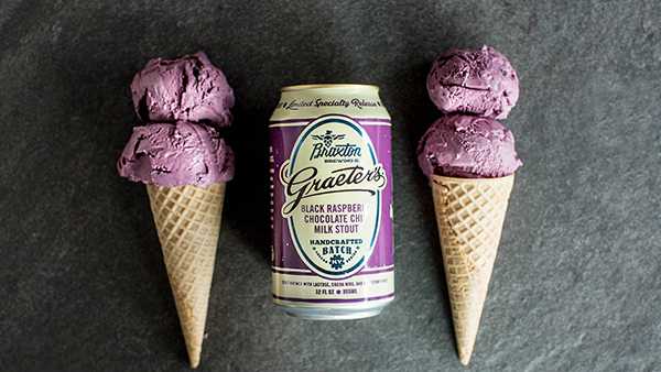 Graeter’s Black Raspberry Chocolate Chip-flavored beer is making a comeback
