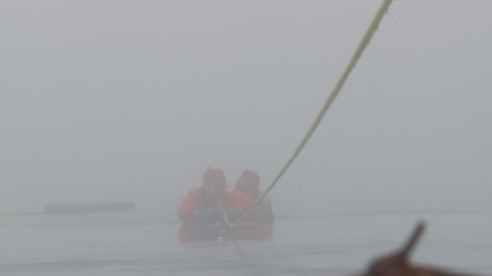 On thin ice: First responders train for ice rescues