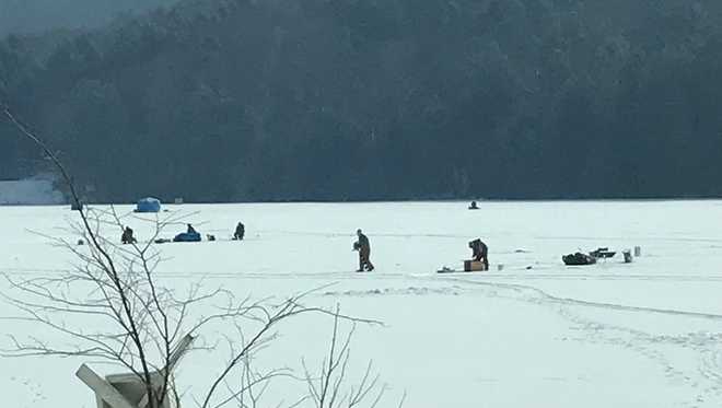 Ice fishing brings anglers out on the ice in Perry County
