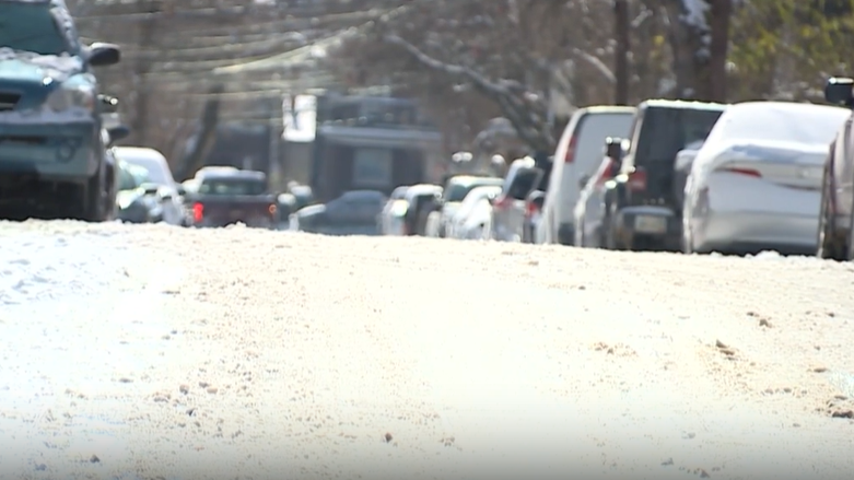 Icy sidewalks remnant of weekend snowstorm in some parts of Cincinnati