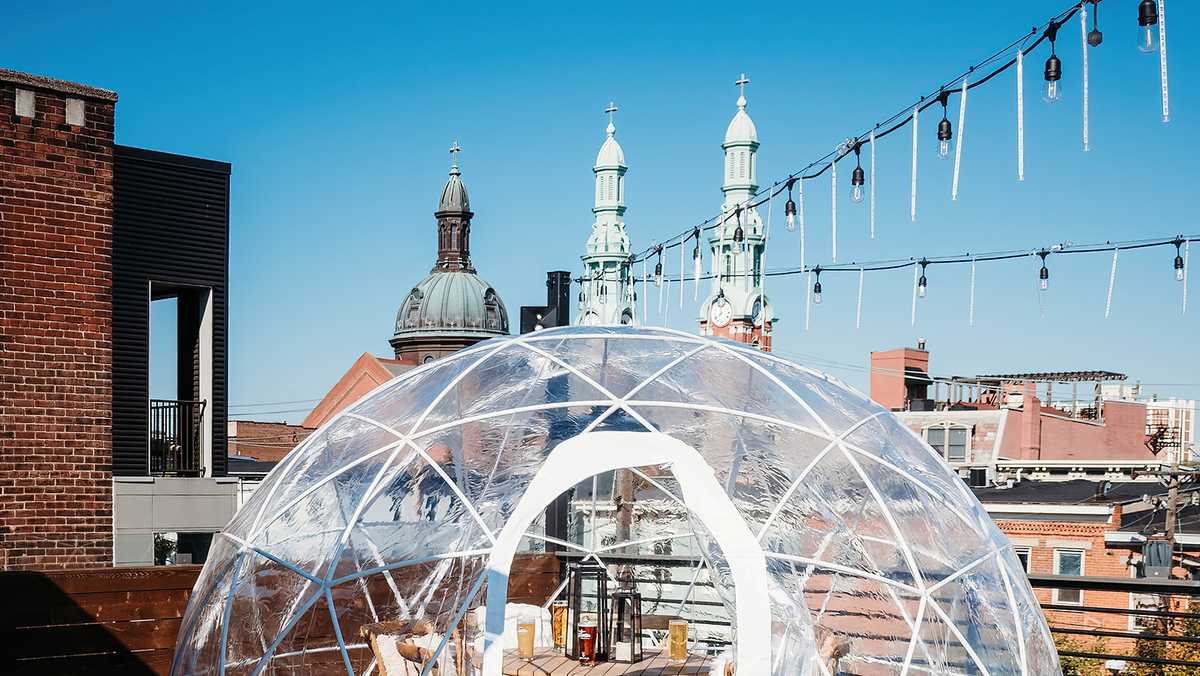 Northern Kentucky brewery bringing back heated igloos to rooftop bar