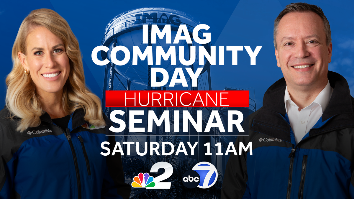 NBC2 and ABC7 host peak season hurricane seminar at IMAG in Fort Myers
