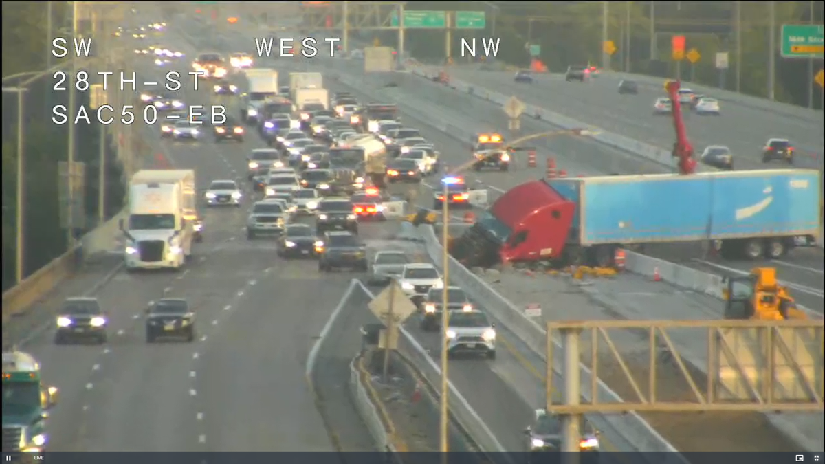 Significant traffic delays on US-50 due to multi-vehicle crash in ...