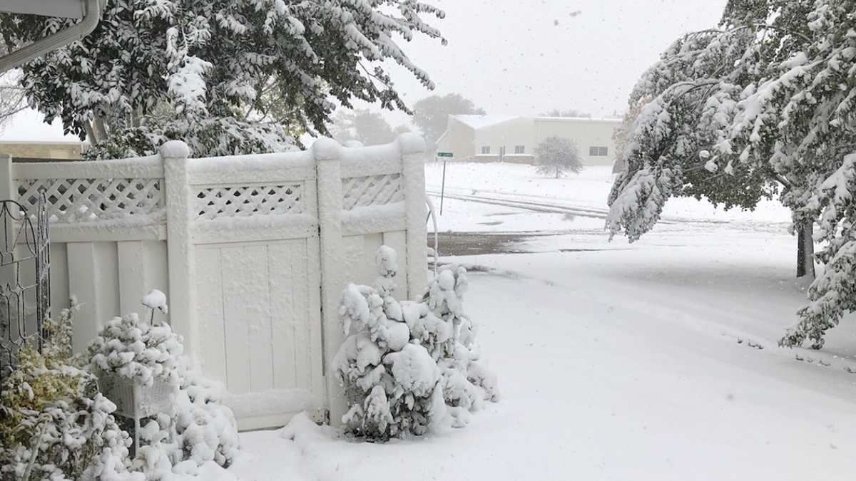 Photos: First snow of the season