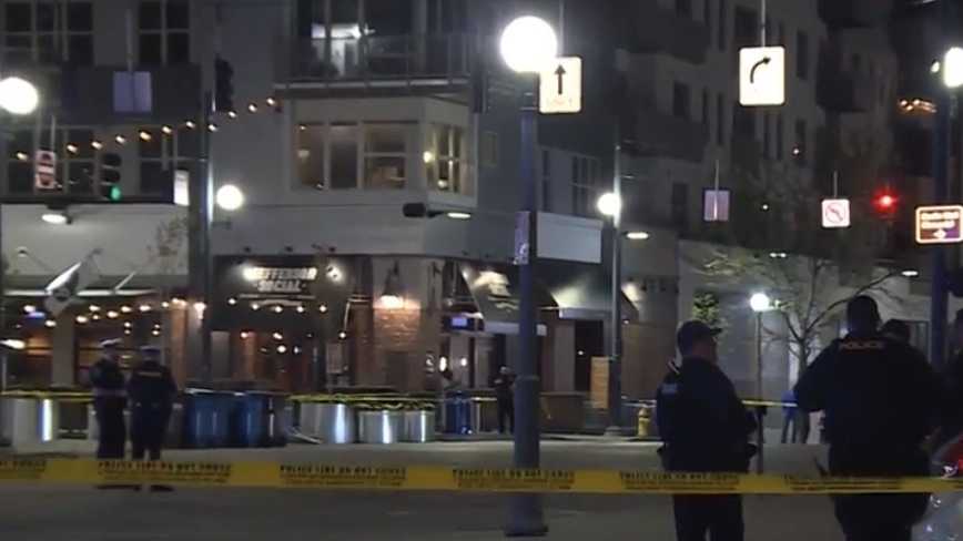 1 taken to hospital after late night shooting at The Banks