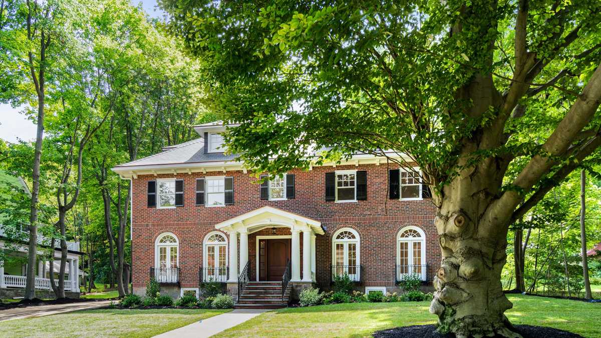 Renovated stately brick colonial on market for $4.98M
