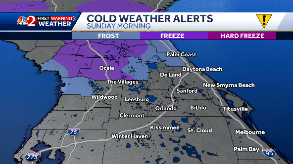 Impact Weather: Cold temps moving into Central Florida
