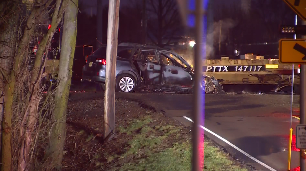 Busy Fairfield road closed after train, car collide; no word on impact ...