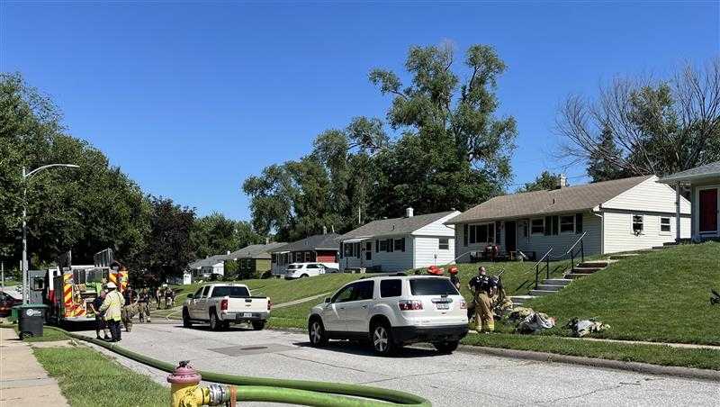 Omaha house fire sends one person to the hospital