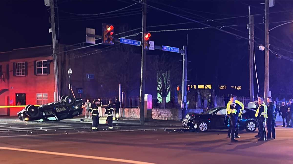 Minor injuries reported, including officers, after crash involving ...