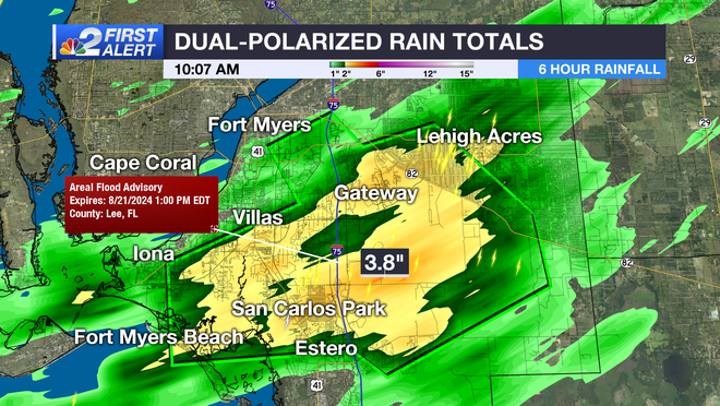 More rain and rumbles across Southwest Florida Wednesday