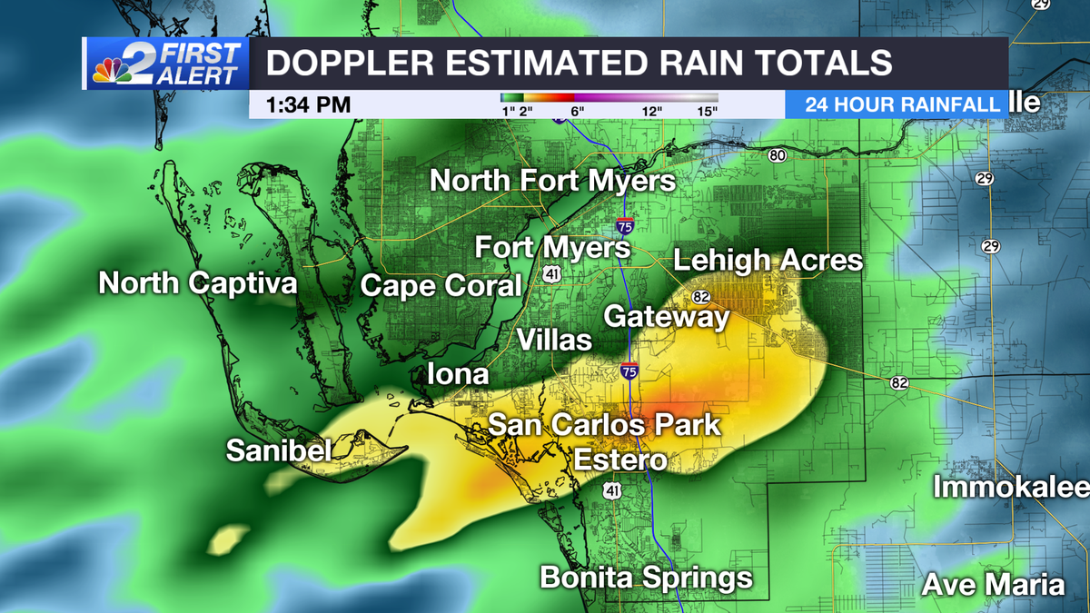 Heavy rain and frequent lightning for SWFL