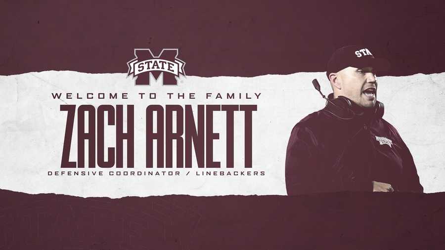 Zach Arnett is Mississippi State's new defensive coordinator