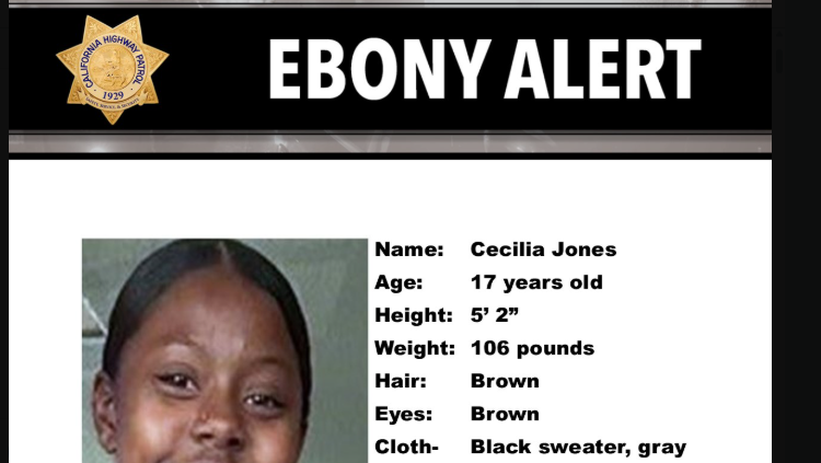 Ebony Alert: 17-year-old Cecilia Jones last seen in Merced in December