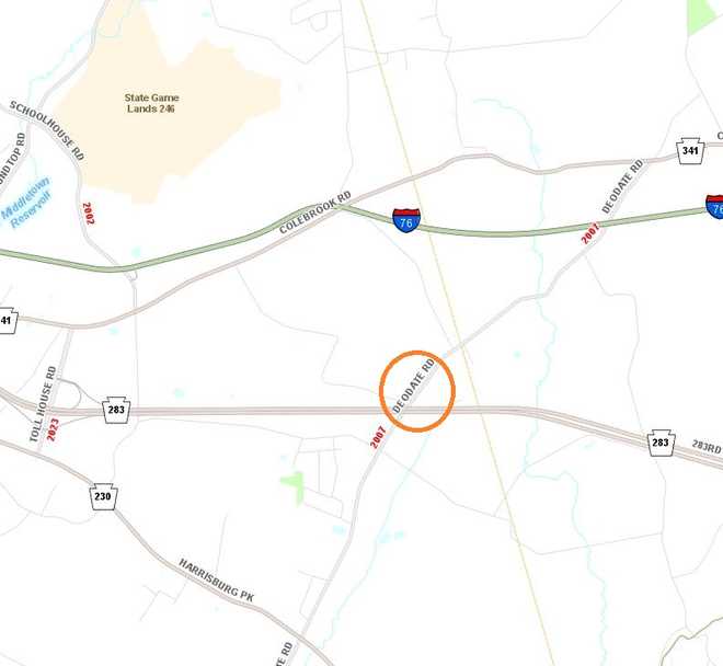 Alternating lane restrictions for inspection on bridge spanning Route ...