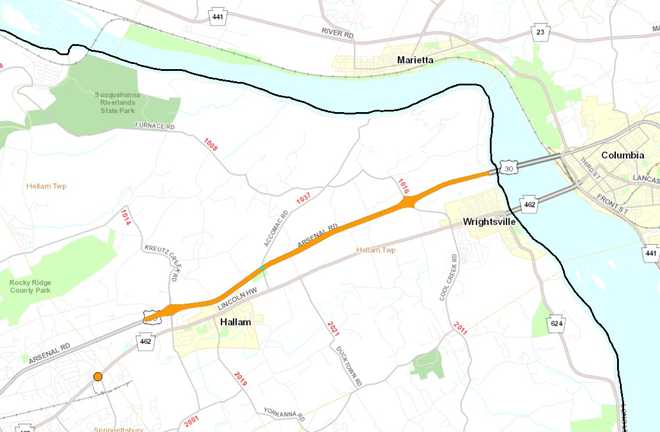 Lane restrictions planned on Route 30 in York County, Pa. for pavement ...