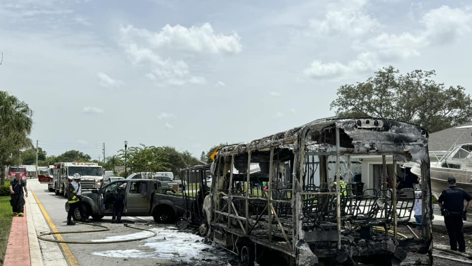 Port St. Lucie police investigating fiery multi-vehicle crash Port St. Lucie police investigating fiery multi-vehicle crash