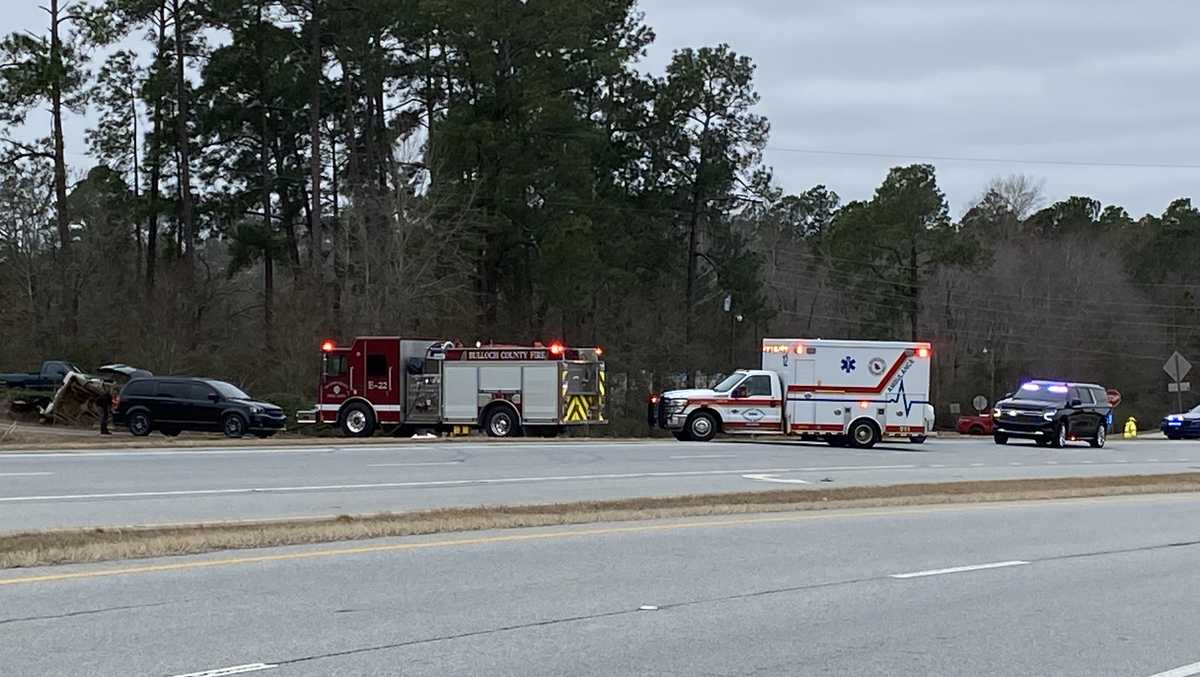 Statesboro: Vehicle hit culvert, vaulted, rolled; 2 people dead