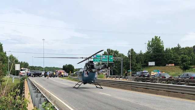Medical helicopter lands on Clemson Boulevard after crash; all lanes ...